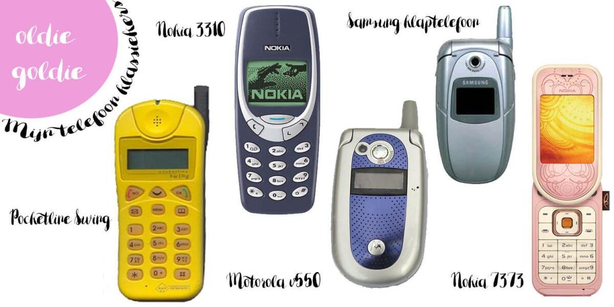 Mijn mobiele telefoon historie van Pocketline Swing geel tot iPhone ...